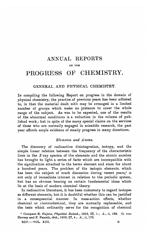 General and physical chemistry | Annual Reports on the Progress of ...
