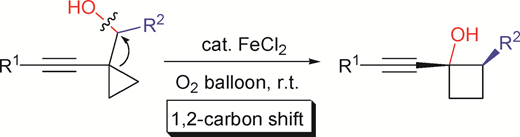 Fe-catalyzed highly selective ring expansion of alkynylcyclopropyl ...