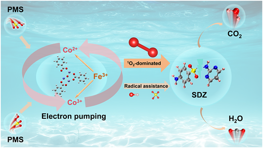 Electronic pump regulates Fe–Co catalytic center to enhance advanced ...