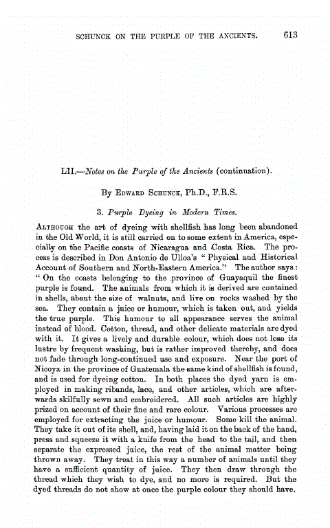 LII.—Notes on the purple of the ancients (continuation) | Journal of ...