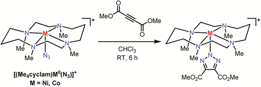 Cycloaddition reactivity studies of first-row transition metal–azide ...