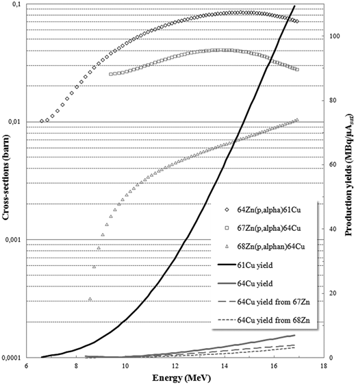 Fast and cost-effective cyclotron production of 61Cu using a natZn ...