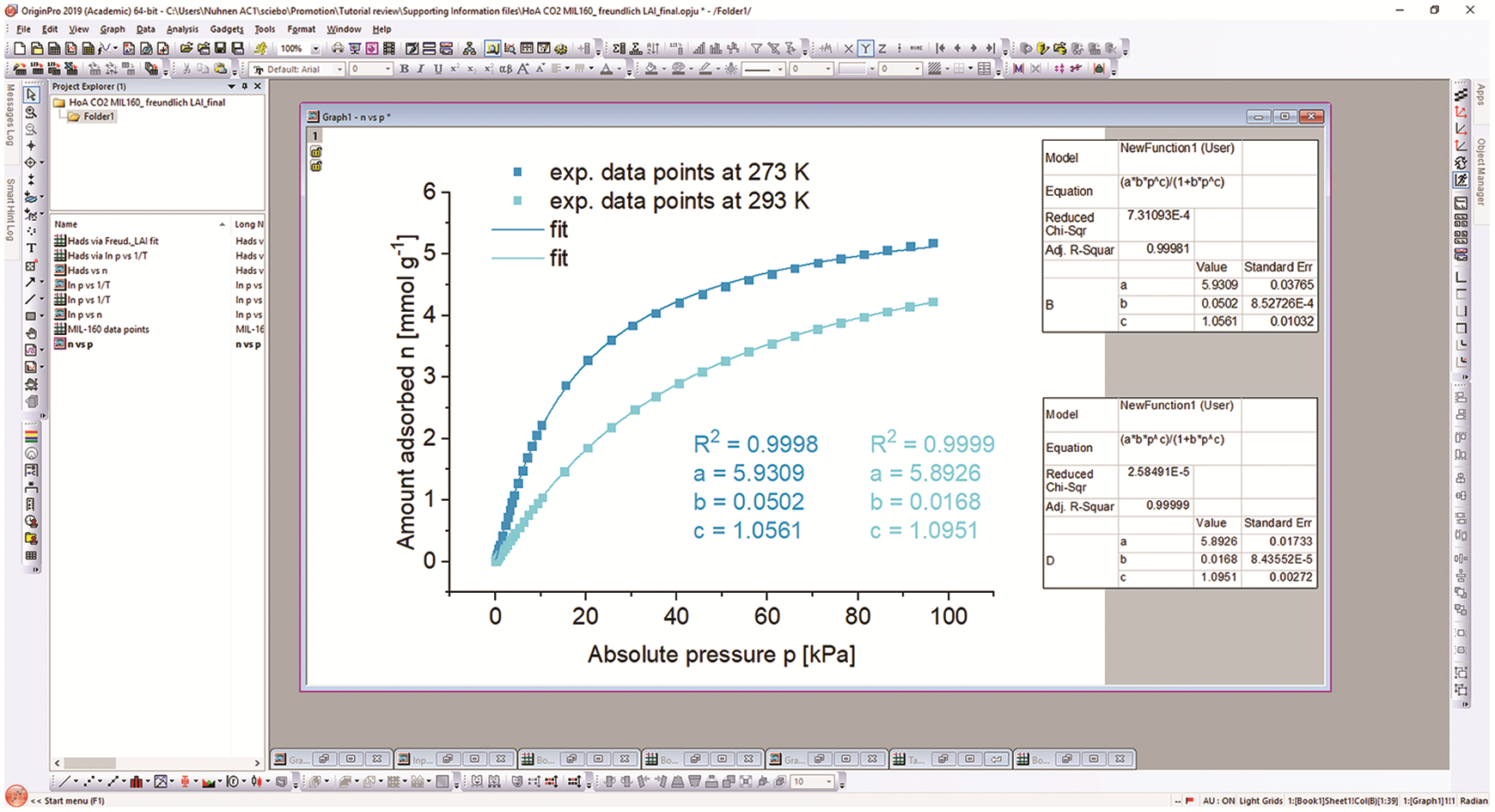 A practical guide to calculate the isosteric heat/enthalpy of ...