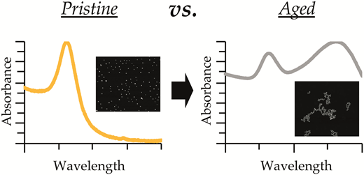 The influence of surface coating functionality on the aging of ...