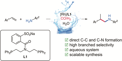 Water-soluble diphosphine ligands for rhodium-catalyzed branch ...