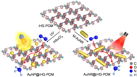 Gold nanocrystal-loaded 2D supramolecular network for plasmon-enhanced ...