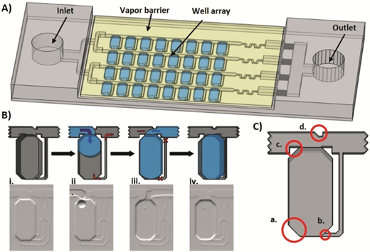 Self-digitization chip for quantitative detection of human ...
