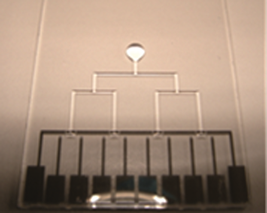 Integration of a surface-directed microfluidic system with an organic ...