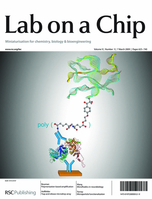 Integration of a surface-directed microfluidic system with an organic ...