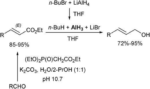 An improved two-step synthetic route to primary allylic alcohols from ...