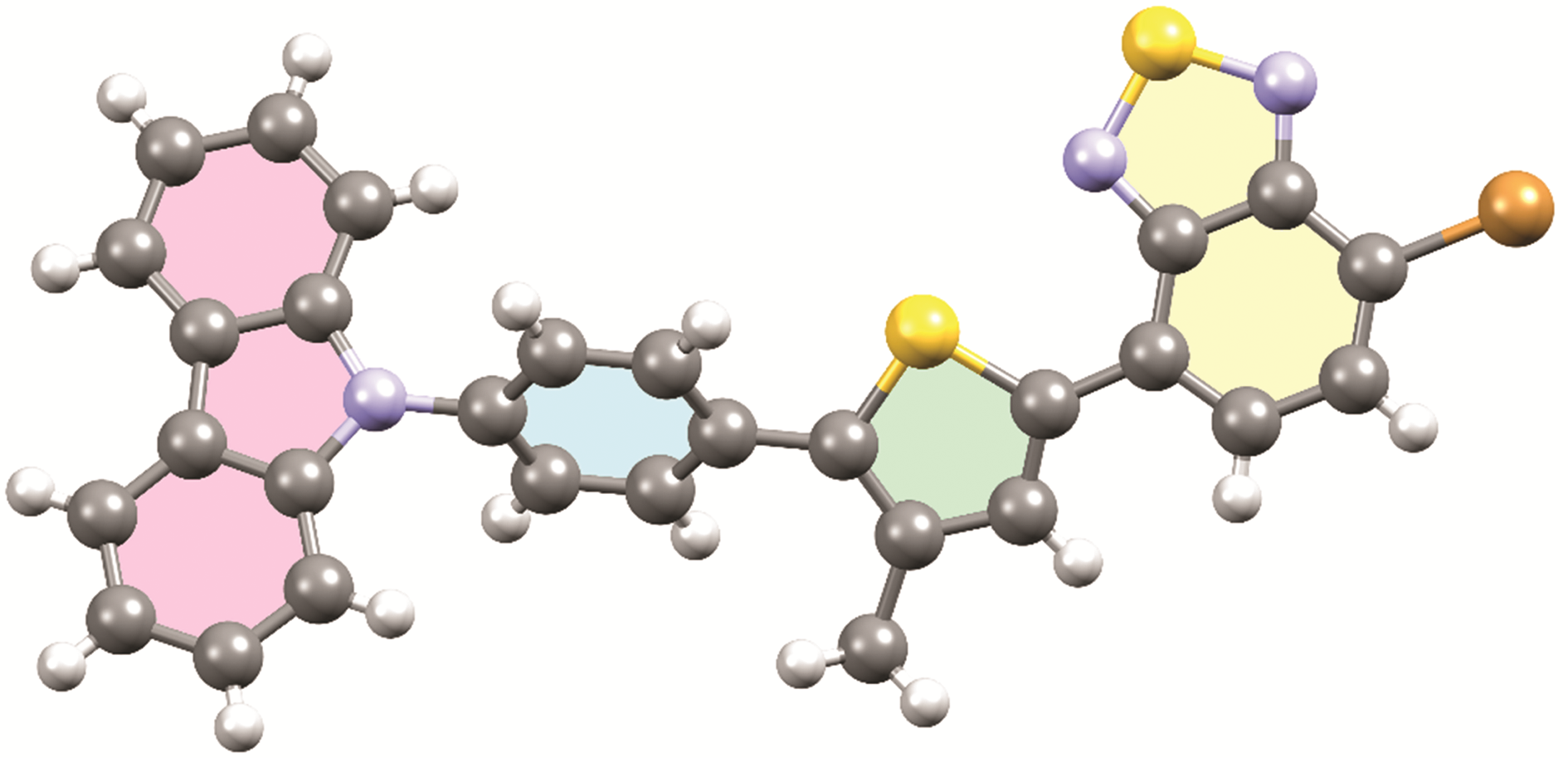 Study of a carbazole–bromobenzothiadiazole derived fluorescent ...