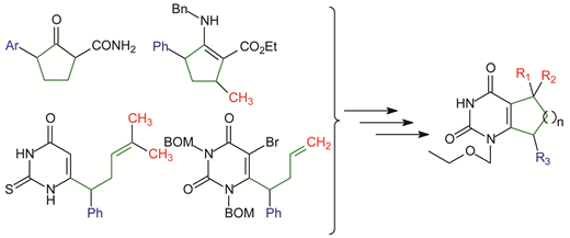 Multiple pathways in the synthesis of new annelated analogues of 6 ...
