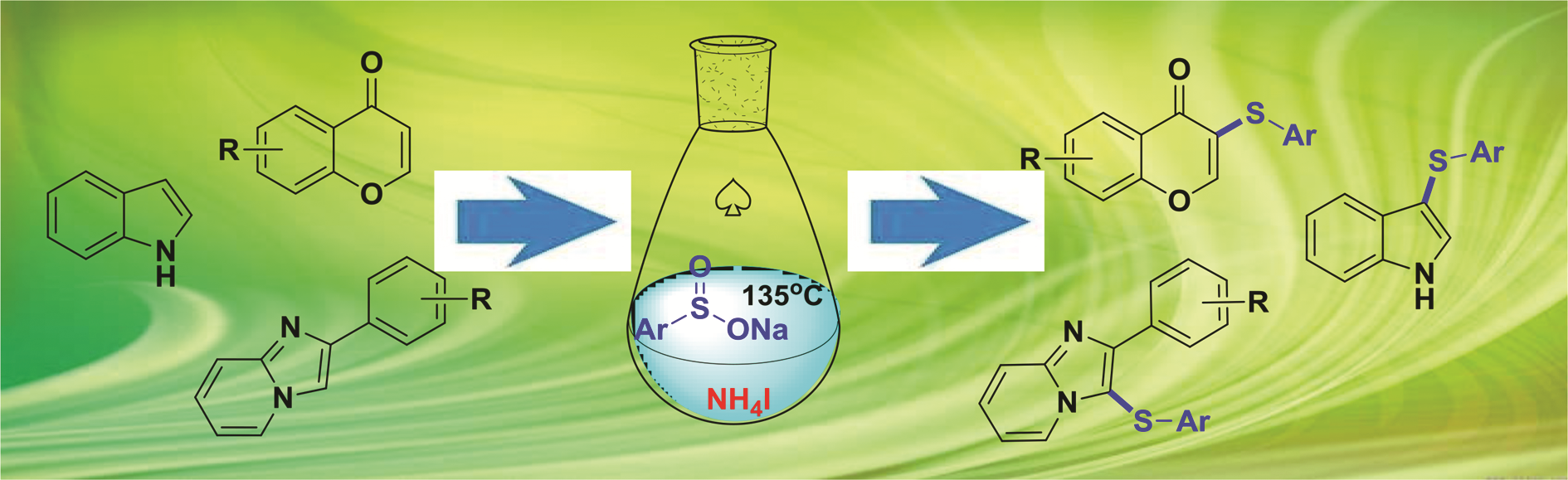 Generation of thioethers via direct C–H functionalization with sodium ...