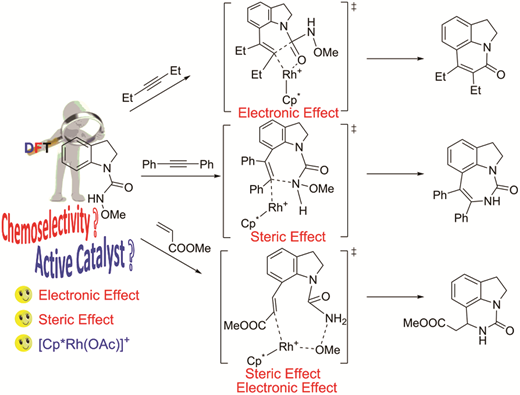 Mechanistic insights into the selective cyclization of indolines with ...