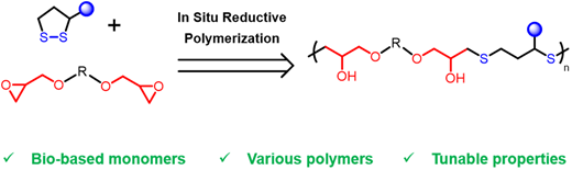 In situ reductive polymerization of bio-based α-lipoamides toward ...