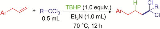 Oxidative radical addition–chlorination of alkenes to access 1,1 ...