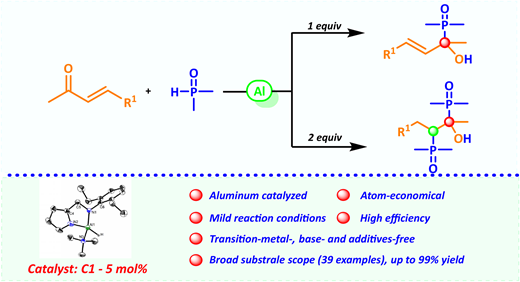Aluminium-catalysed carbonyl-selective hydrophosphinylation of α,β ...