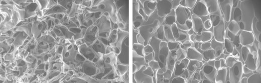 Pore structure in supermacroporous polyacrylamide based cryogels | Soft ...