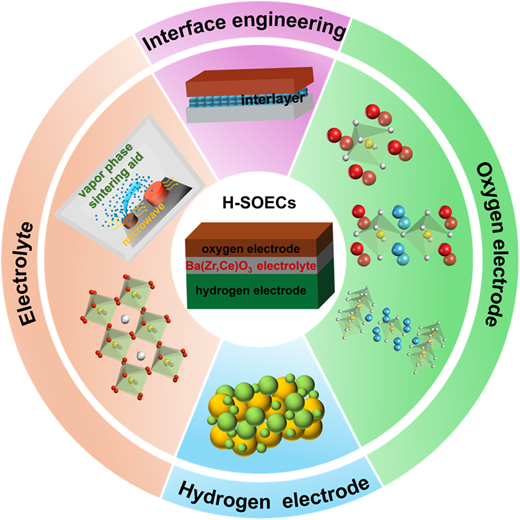 Ba(Zr, Ce)O3-based proton-conducting solid oxide electrolysis cells for ...