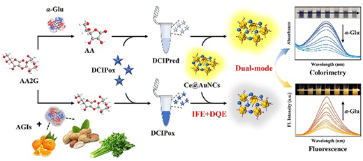 Fluorometric and colorimetric dual-mode sensing of α-glucosidase based ...